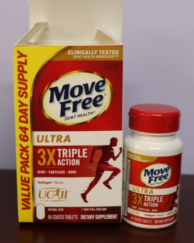 NEW Schiff Move Free Ultra 3X Triple Action Joint Bone Cartilage 64 ...