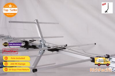 Long Range Yagi HDTV Antenna Outdoor 250 Mile for 1080p & 4K Signal | eBay