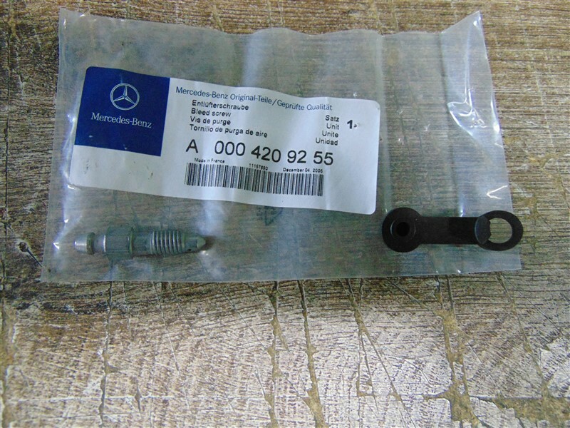 Brand New Caliper Bleed Valve Genuine Mercedes - A0004209255 | eBay