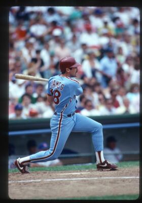 Lot of (11) 1988-89 Phillies CHRIS JAMES Original 35mm Slide ...