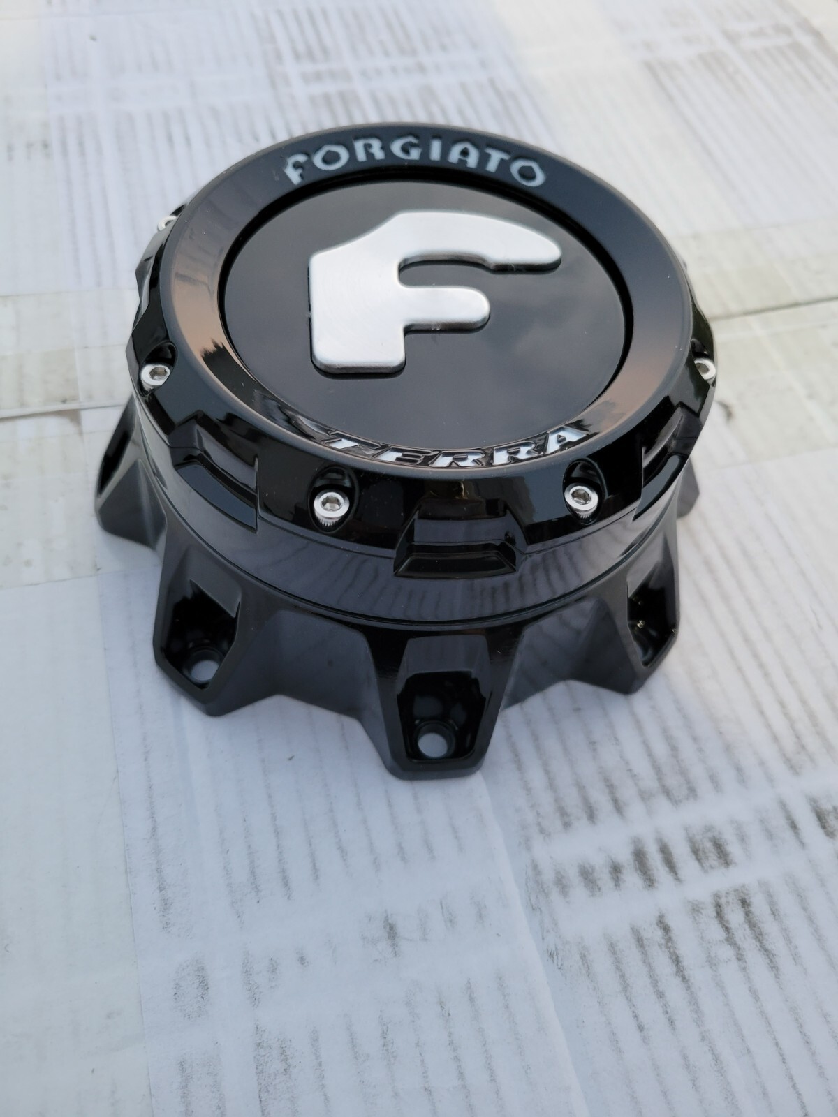 Forgiato Terra Black Center Cap 8 Lug (1) | Aftermarket Branded ...