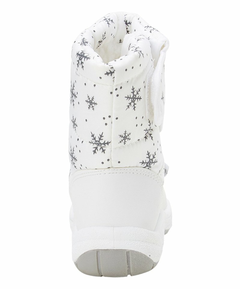 White Snowflake Snow Boot - Girls Various Sizes | eBay