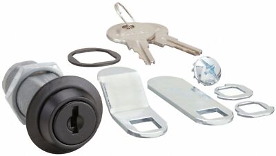 Lot of 3 Grainger 1XTD2 Disc Tumbler Cam Locks Keyed Alike Black | eBay