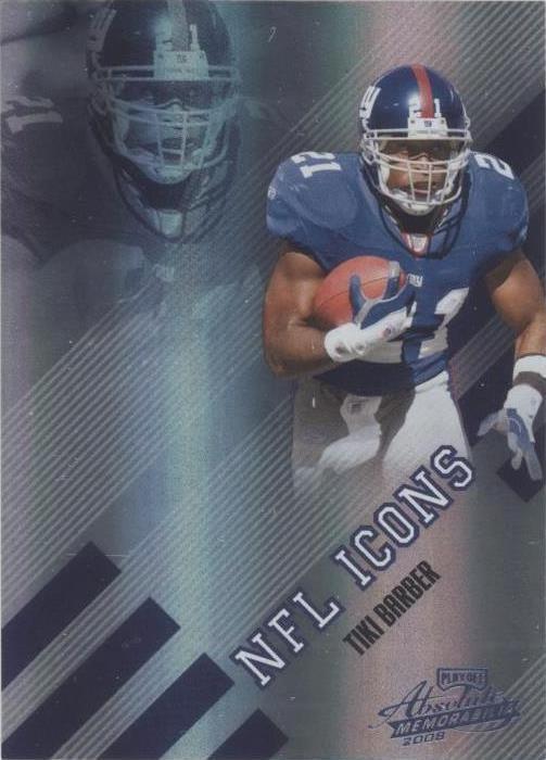2008 Playoff Absolute Memorabilia - Nfl Icons Tiki Barber #NFL-24 ...