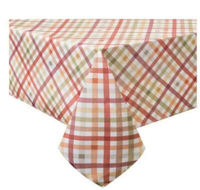 Autumn Gingham 60-Inch x 120-Inch Oblong Tablecloth in Multicolor | eBay