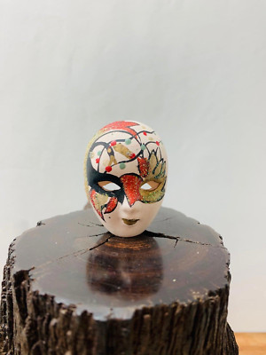 Masquerade Mask Pin Painted Clay | eBay