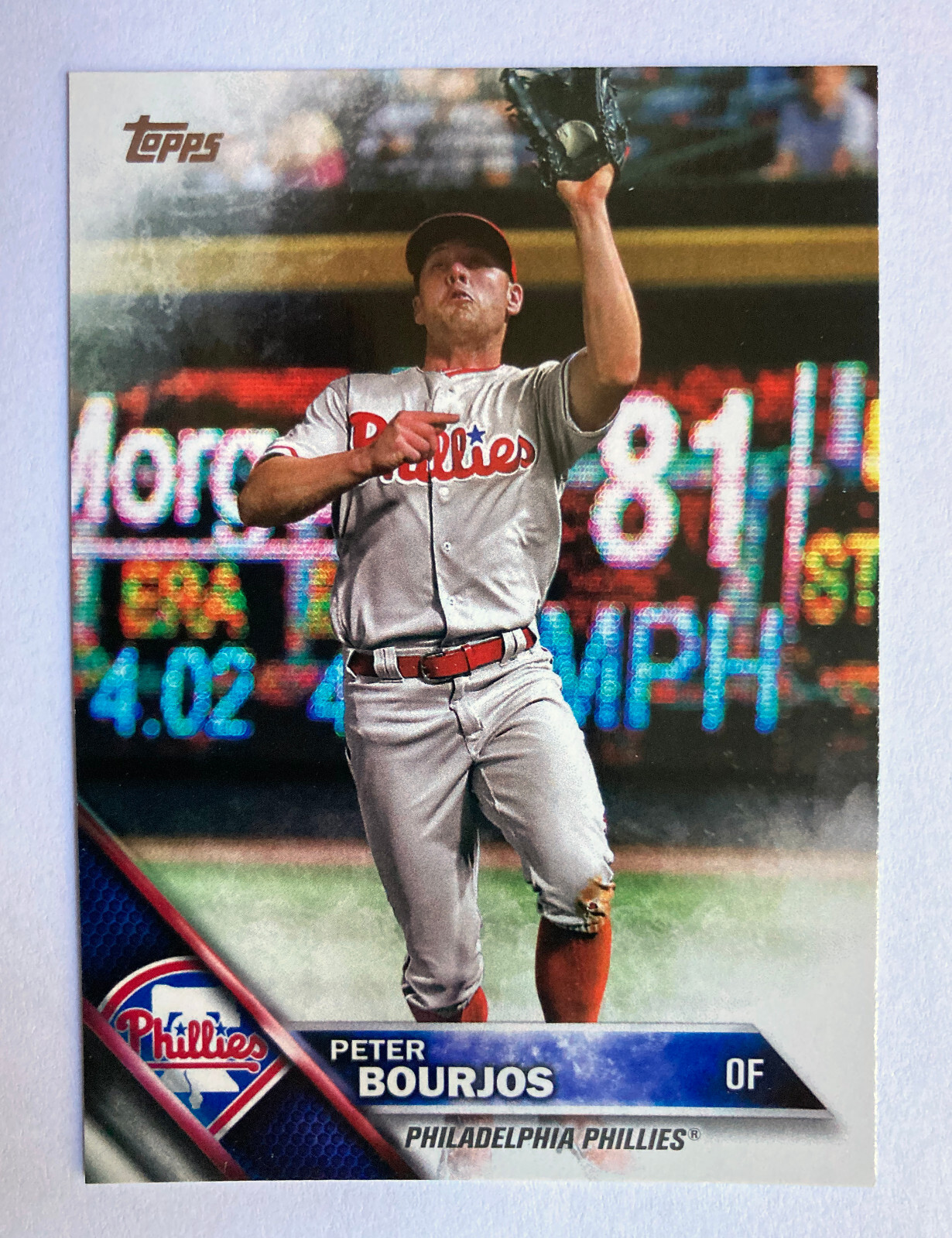 2016 TOPPS Baseball Card - US129 - Peter Bourjos - Philadelphia ...
