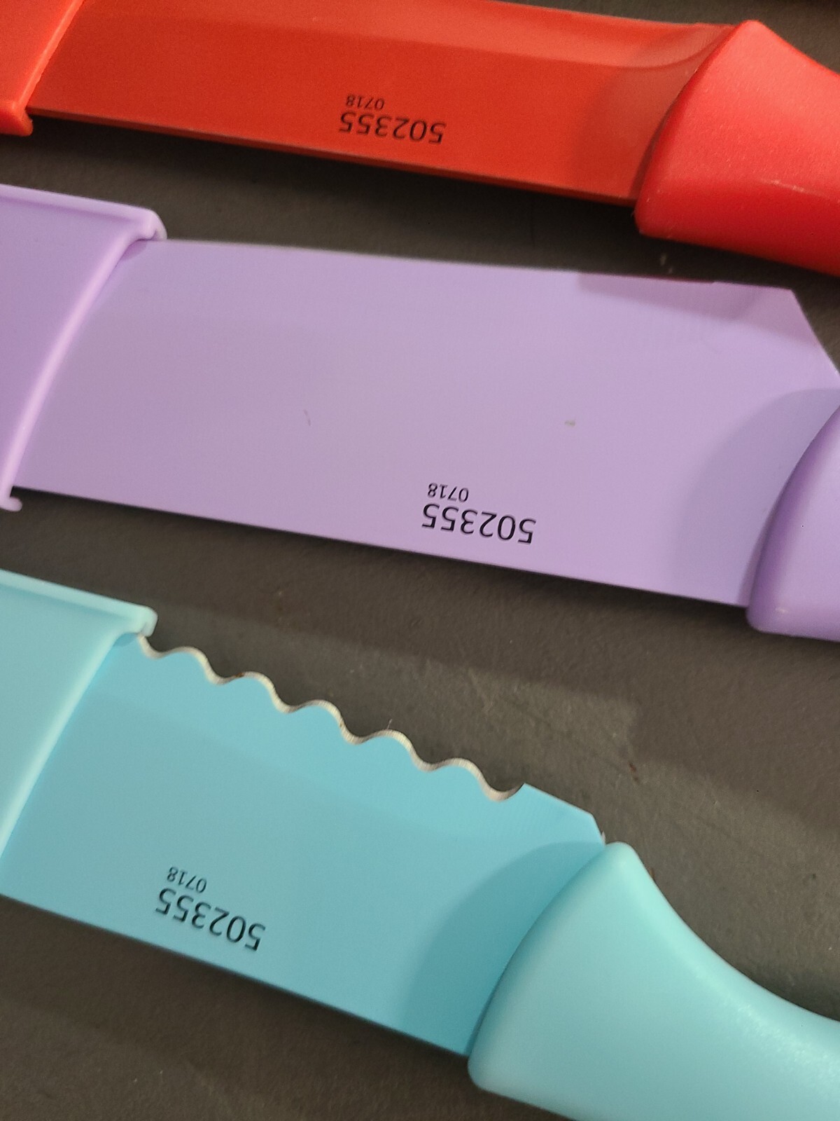 Cuisinart Ceramic Coated Knife Set 502355, 0718 Good Condition 6 knives ...