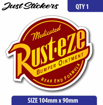 Rust-eze Sticker - Rusteze suit Toolbox Car Hotrod skateboard laptop ...