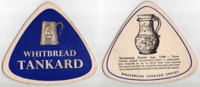 UK Beer Mat /Coaster - Whitbread Brewery - Whitbread Tankard (version a ...