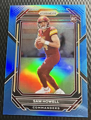 2022 Panini Prizm Sam Howell Commanders Seahawks Light Blue Prizm RC ...