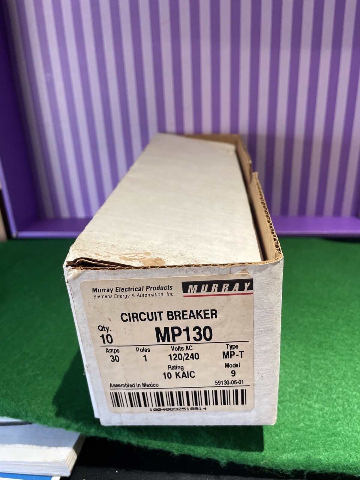 LOT OF 10 NOS Murray MP130 SINGLE POLE 30Amp 120V CIRCUIT BREAKERS ...
