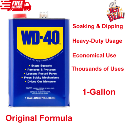 WD-40 Original Formula, Multi-Use Product, One Gallon For Soaking And ...