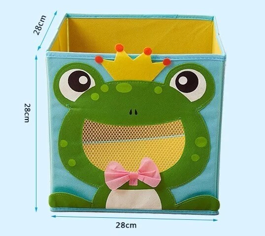 Cartoon Foldable Canvas Storage Collapsible Box Fabric Cube Cloth Toys ...