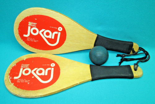 VINTAGE JOKARI CHAMP MODEL RACQUETBALL PADDLES--B-54 | eBay
