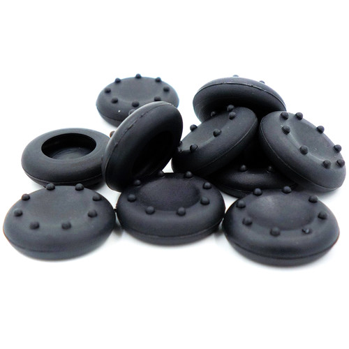 10x Black Thumbstick Grips Cap Cover Thumb Stick Grip for Xbox 360 PS4 ...