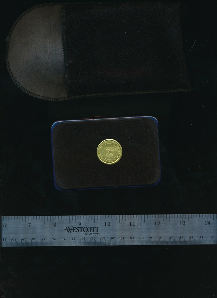 Eglomise Designs paperweight Devens MA American Savings Bank w black ...