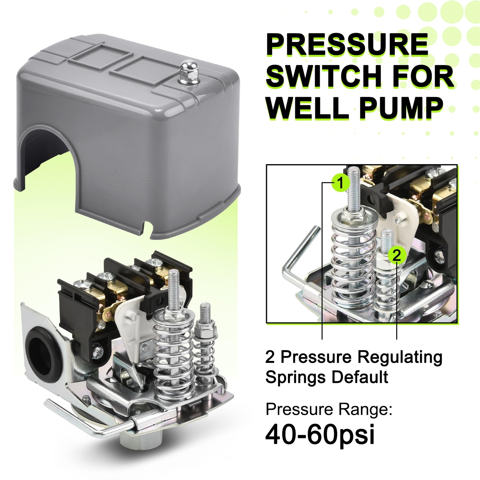 40/60 Pressure Switch For Well Pump Water Pressure Switch Water ...