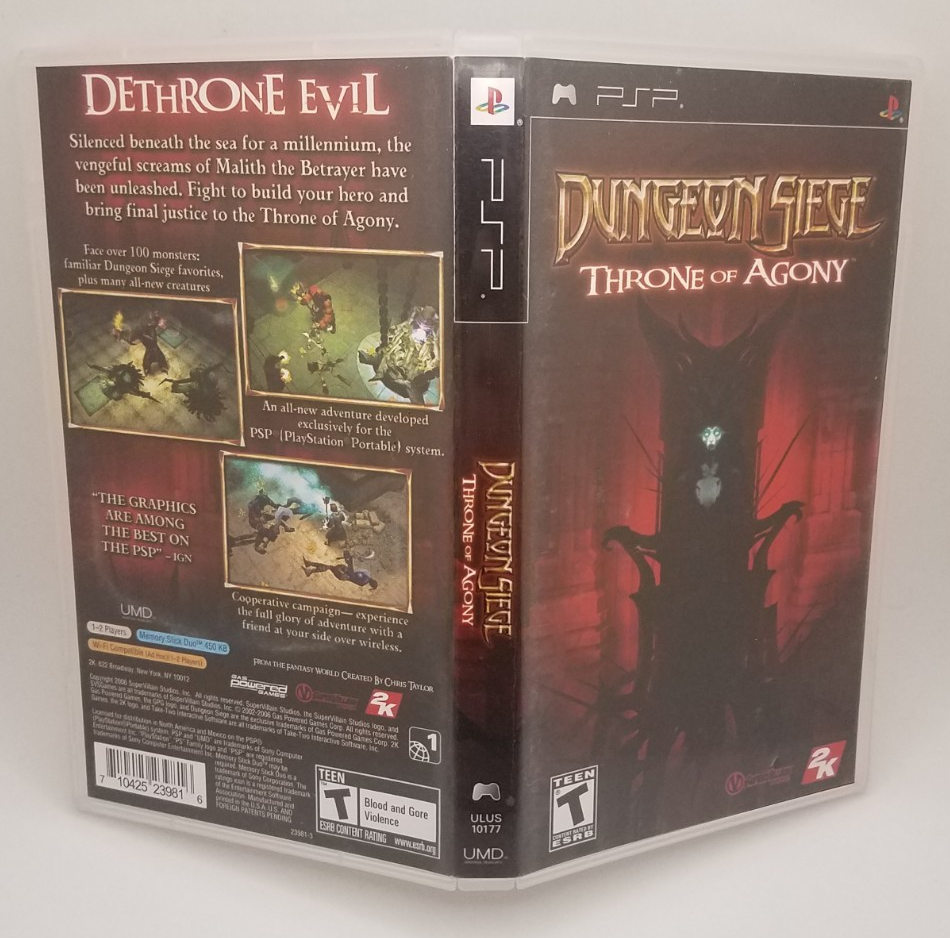 Dungeon Siege Throne of Agony (Sony PSP, 2006) *Complete* | eBay