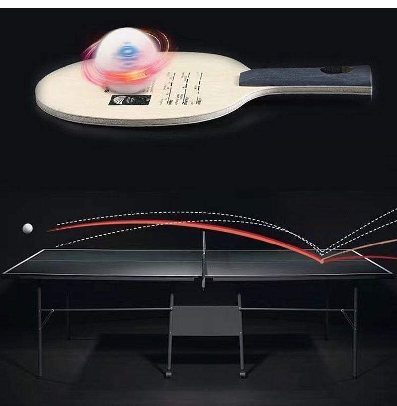 Sanwei T5000 Table Tennis Blade Racket 5 Wood 2 Carbon Ping Bong Bat ...