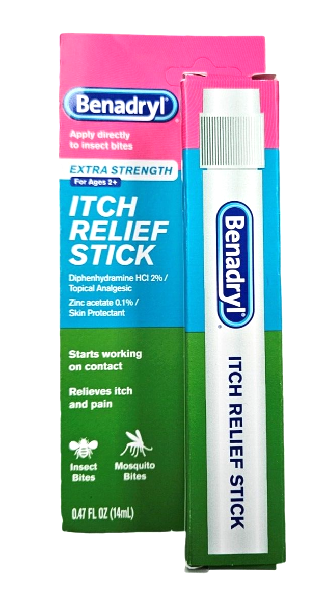 Benadryl STICK Itch Relief Bites, Stings CLEARANCE! EXP 06/2026 | eBay