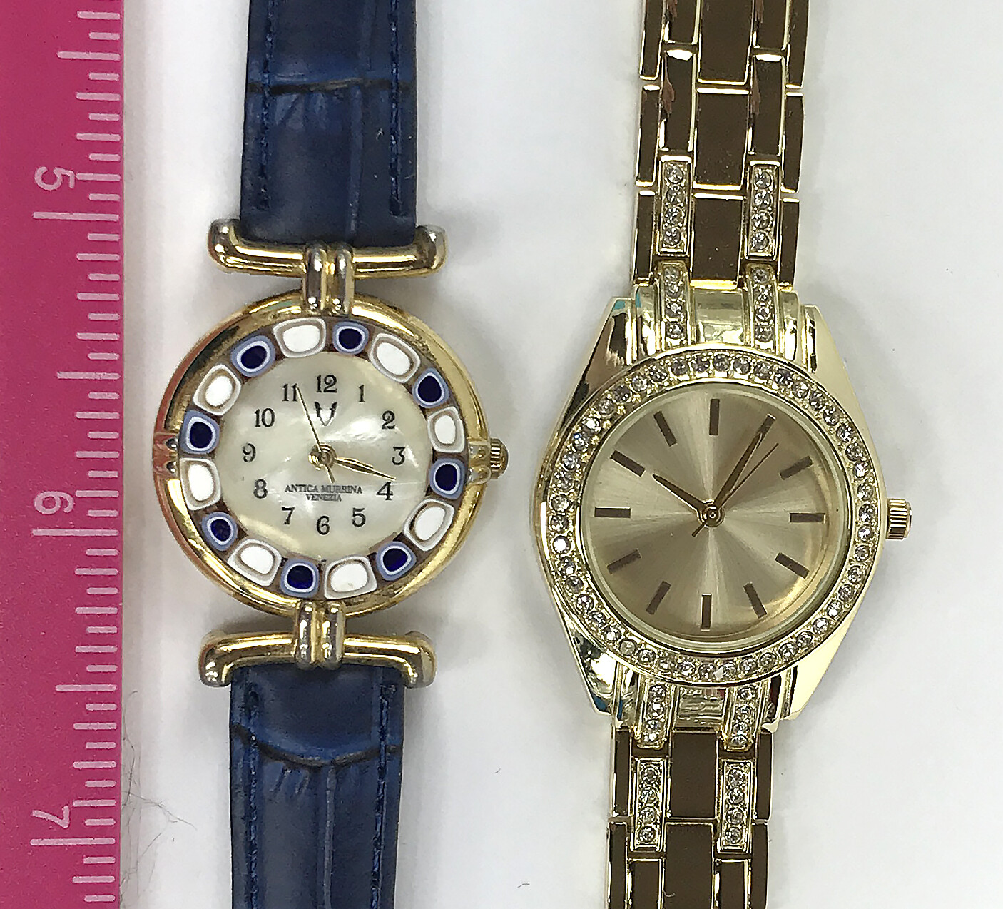 NEW Gold Plated Millefiori Murano Glass Quartz Antica Murrina Veneziana ...