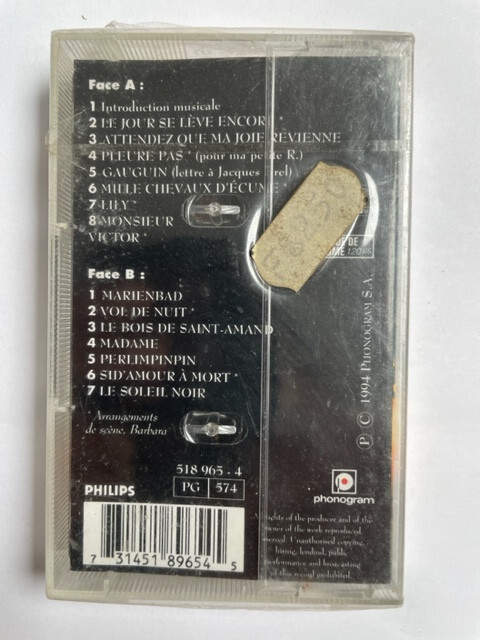 barbara chatelet 93 cassette audio tape NEW BLISTER c33 | eBay