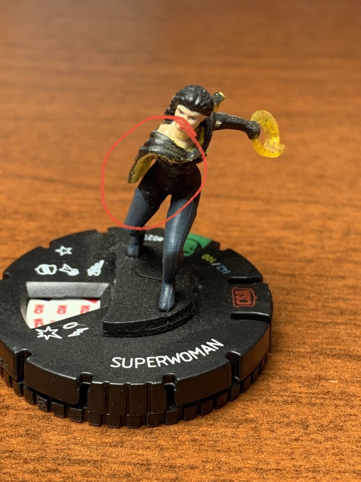 Heroclix Justice League Trinity War Superwoman 027 No Right Arm & card ...