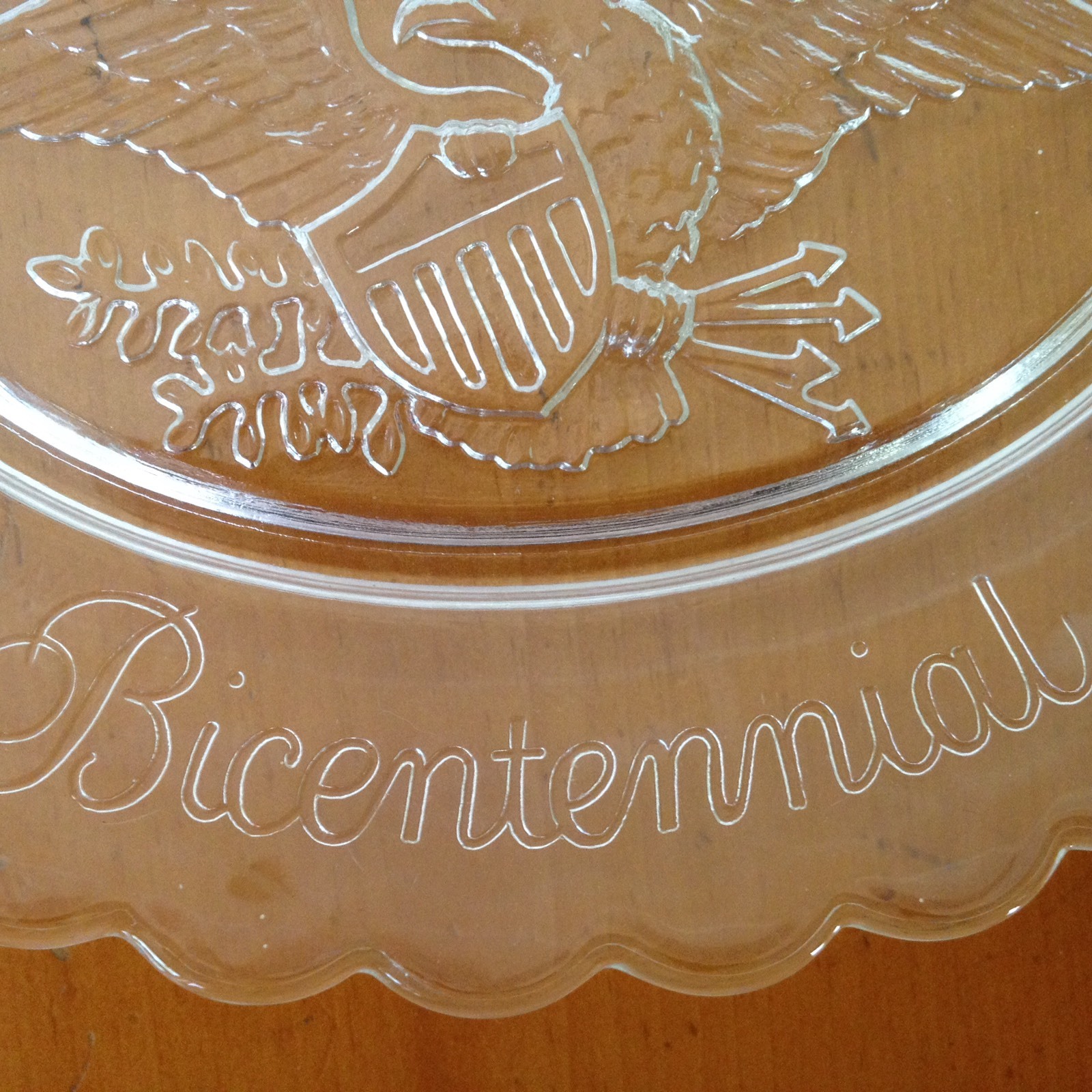 Avon Bicentennial Clear Glass Oval Dish with Scalloped Edges | eBay