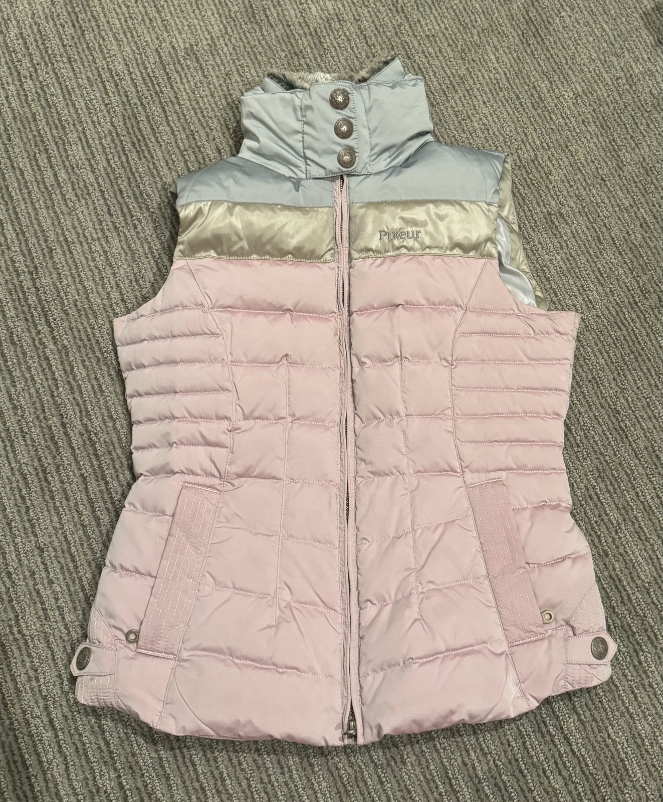 PIKEUR Equestrian Quilt Puffer Vest Women's US 8 / 36… - Gem