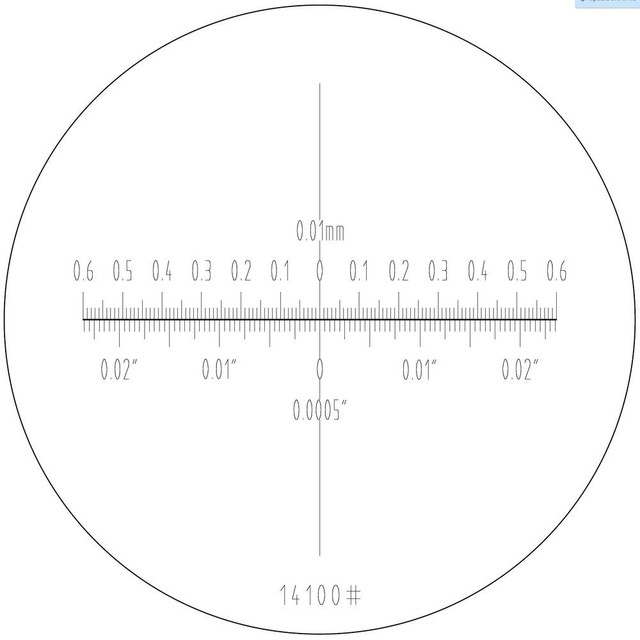 iGAGING 100x LED Measuring Microscope 0.0005"/0.01mm Magnifying Loupe ...