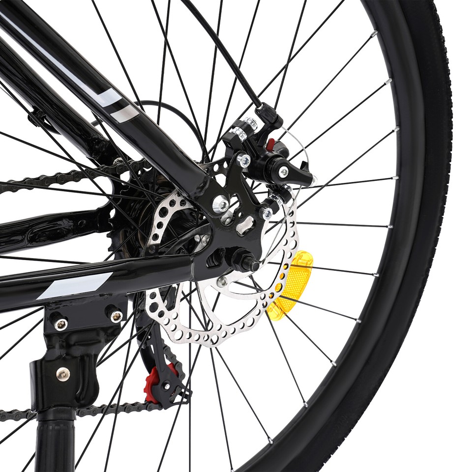 Mountain bike disc brake bike 26" 21-Gang MTB black+white mountain bike ...