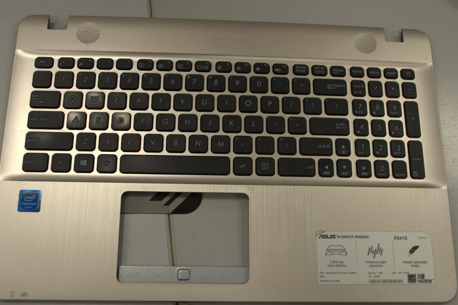 Asus X541N X541NA-YS01 Palmrest w Keyboard 13nb0cg1ap0311 | eBay