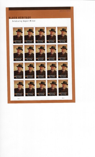 US Stamps/Postage/ Sheet Sc #5555 August Wilson-playwright MNH F-VF OG ...
