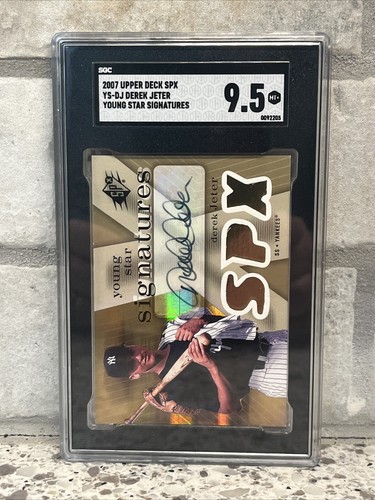 2007 Upper Deck SPX #YS-DJ Derek Jeter Young Star Signatures Auto SGC 9.5 | eBay