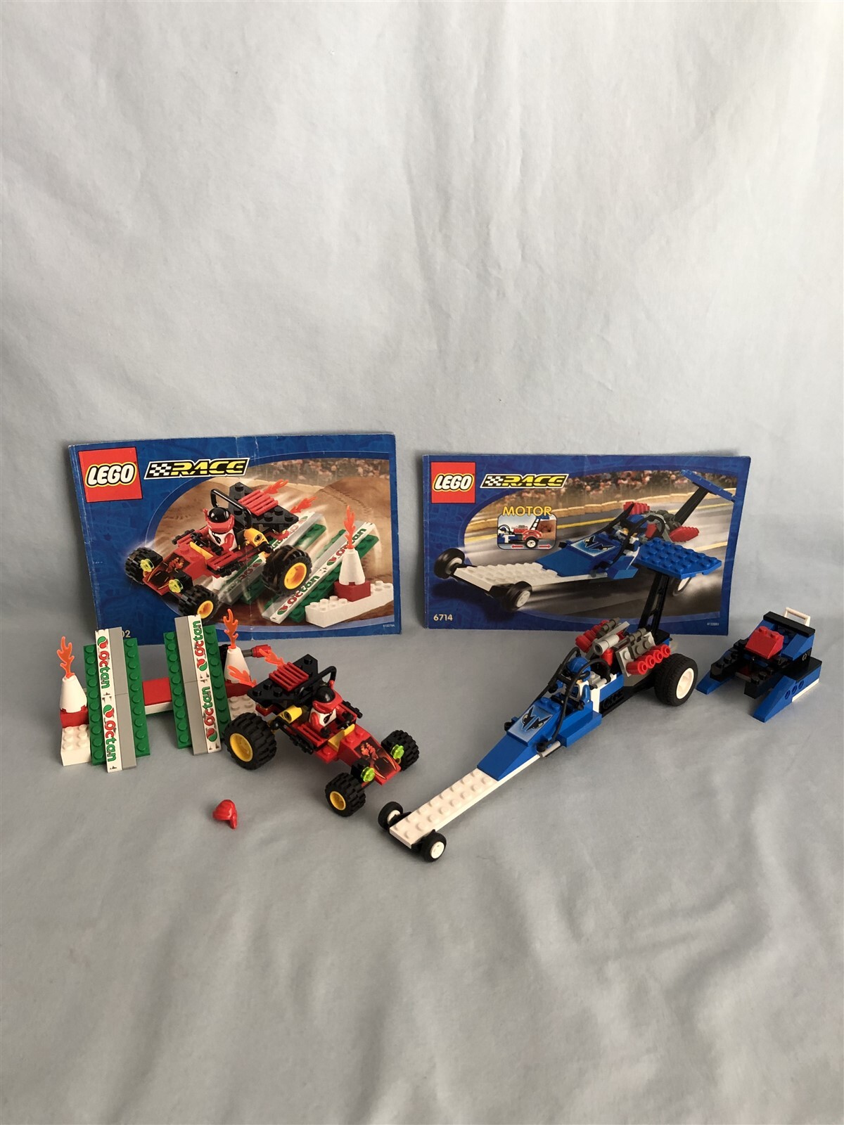 LEGO set 6714 Speed Dragster 6602 Scorpion Buggy VINTAGE TOWN race 100% ...