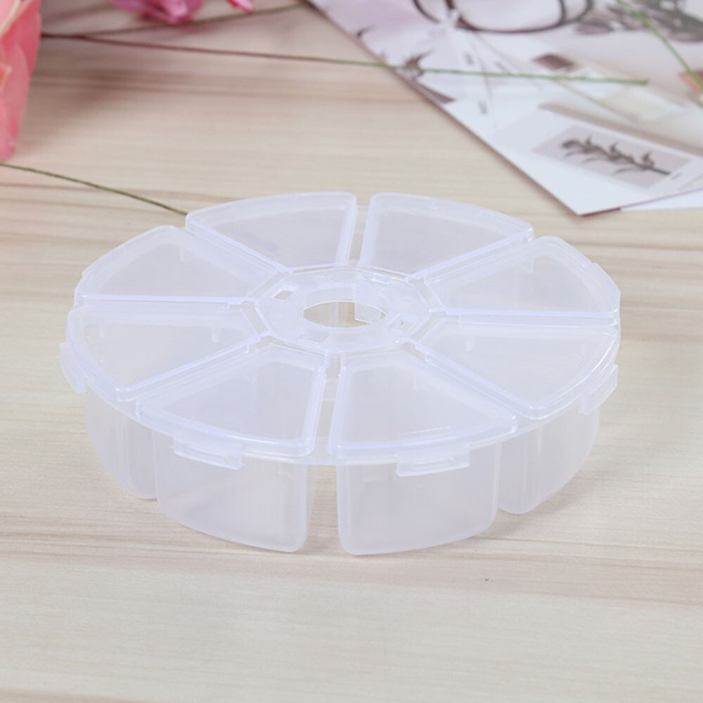 1pc Craft Organizer 8 Slot Beads Container Divider Medicine Holder ...