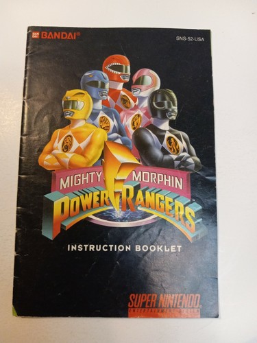 Mighty Morphin Power Rangers (Super Nintendo Entertainment System, 1994 ...