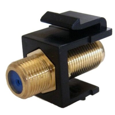 F type Insert Keystone Jack Coax Adapter Connector Cable TV RG6 RG59 ...