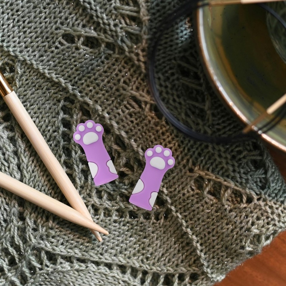 10 Pcs Scissors Silicone Cover Needle Stoppers Cat Paw Nipper Protector ...