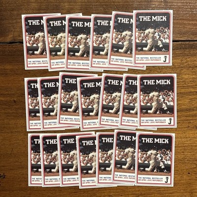 Mikey Mantle 1986 Jove Paperback Promo Cards #16 - 20 Card Lot New York ...
