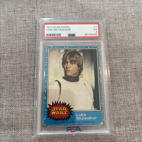 1977 Topps Star Wars #1 Luke Skywalker RC Rookie PSA 3 VG | eBay