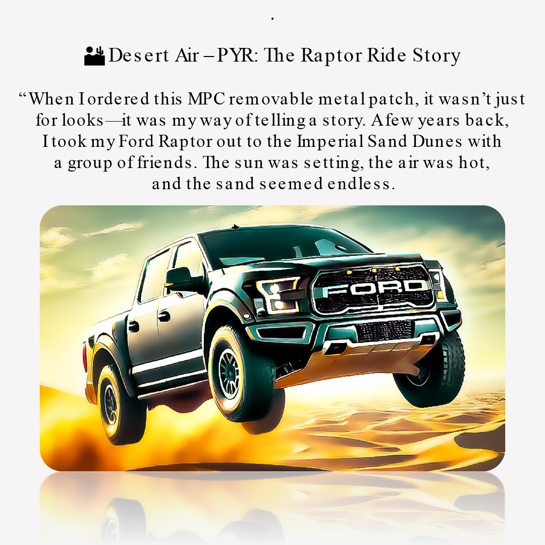 FORD RAPTOR Desert Air RMP - PYR Metal Artwork + Display It Yourself ...