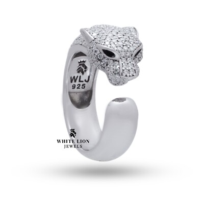 Panther Jaguar Cat Pantera Men Ring 925 Silver High End Gift Party | eBay