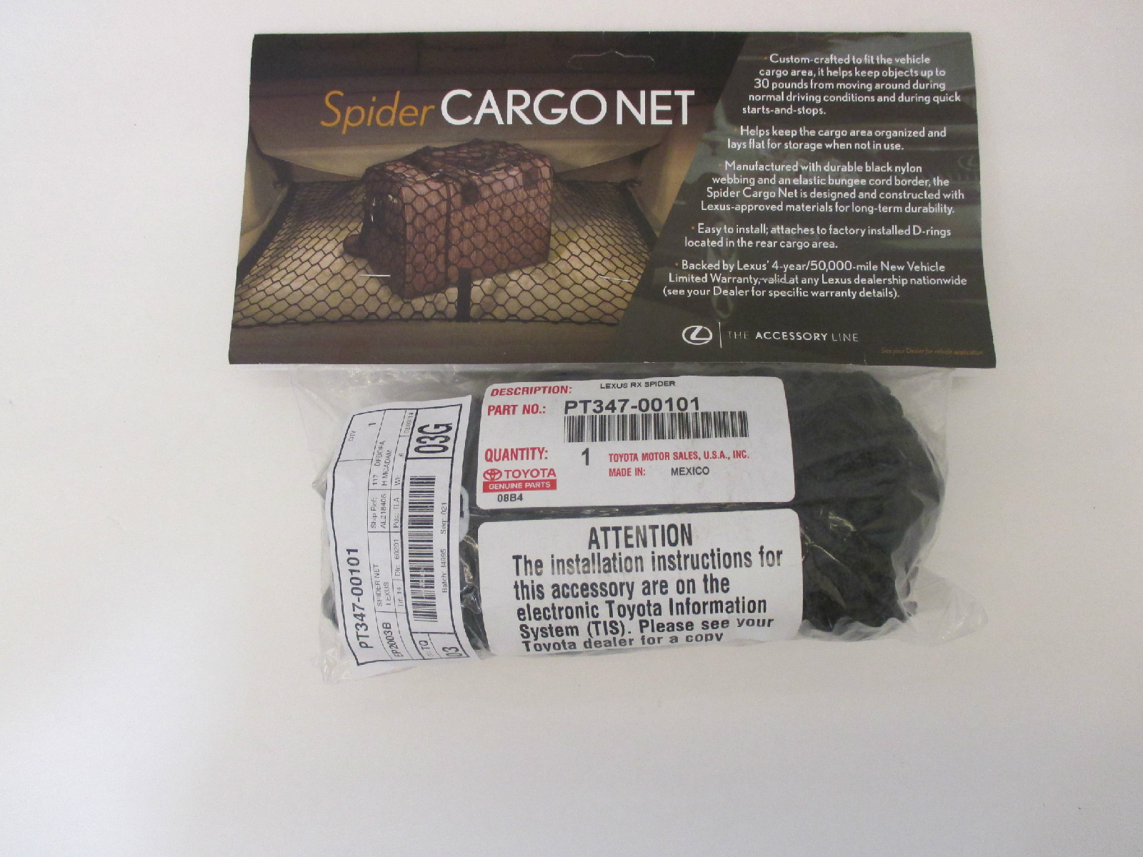 Lexus OEM Factory Spider Cargo Net 2010-2015 Rx350 Rx450h for sale ...
