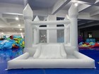Kids 8x13x8ft Inflatable White Bounce House With Ball Pit For Toddlers ...