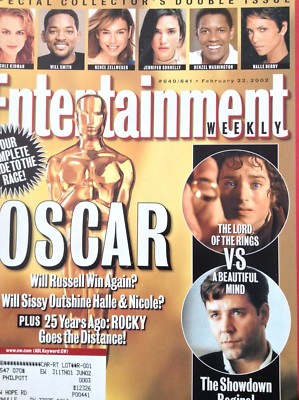 Entertainment Weekly Magazine Oscar Night February 22, 2002 120618nonrh ...