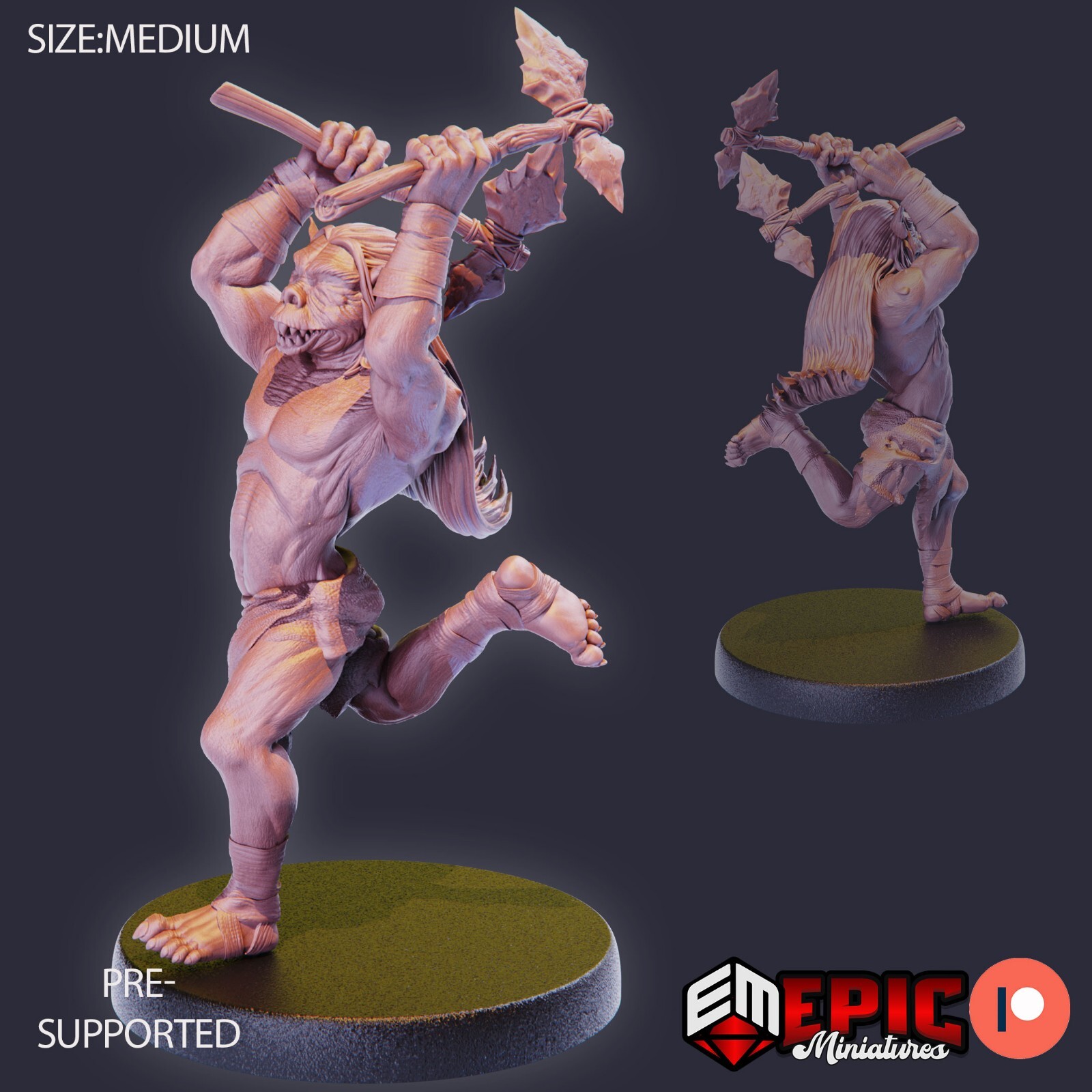 Grimlock D | Epic Miniatures | RPG D&D Pathfinder Wargaming | 25-28mm ...