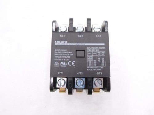 Noark EX9CK60B30 Definite Purpose Contactor Lug Terminals 60A | eBay