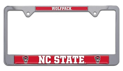 North Carolina NC State Wolfpack Metal License plate frame | eBay